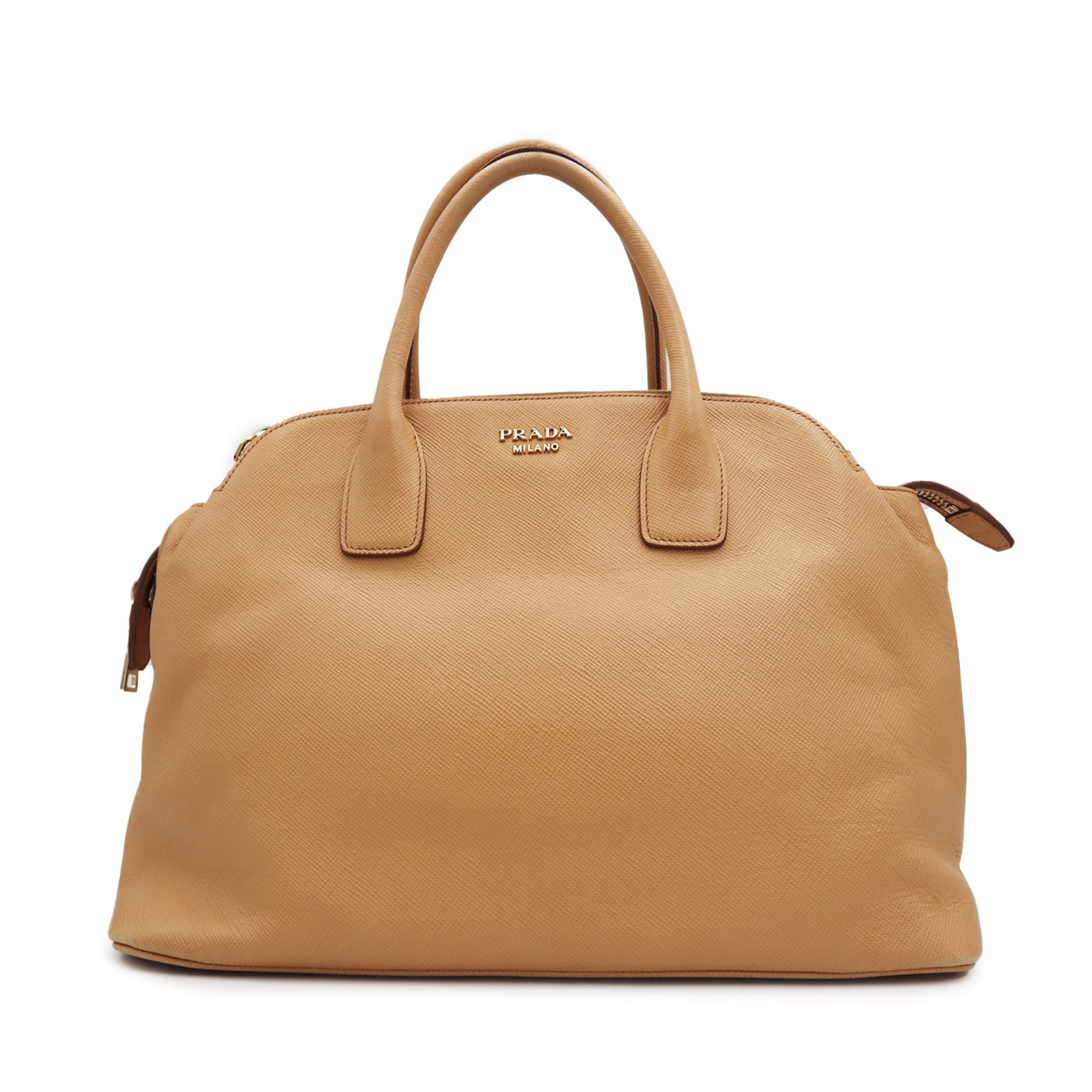 Prada Saffiano Cuir Triple Zip Dome Tote Bag – Foreign Objects
