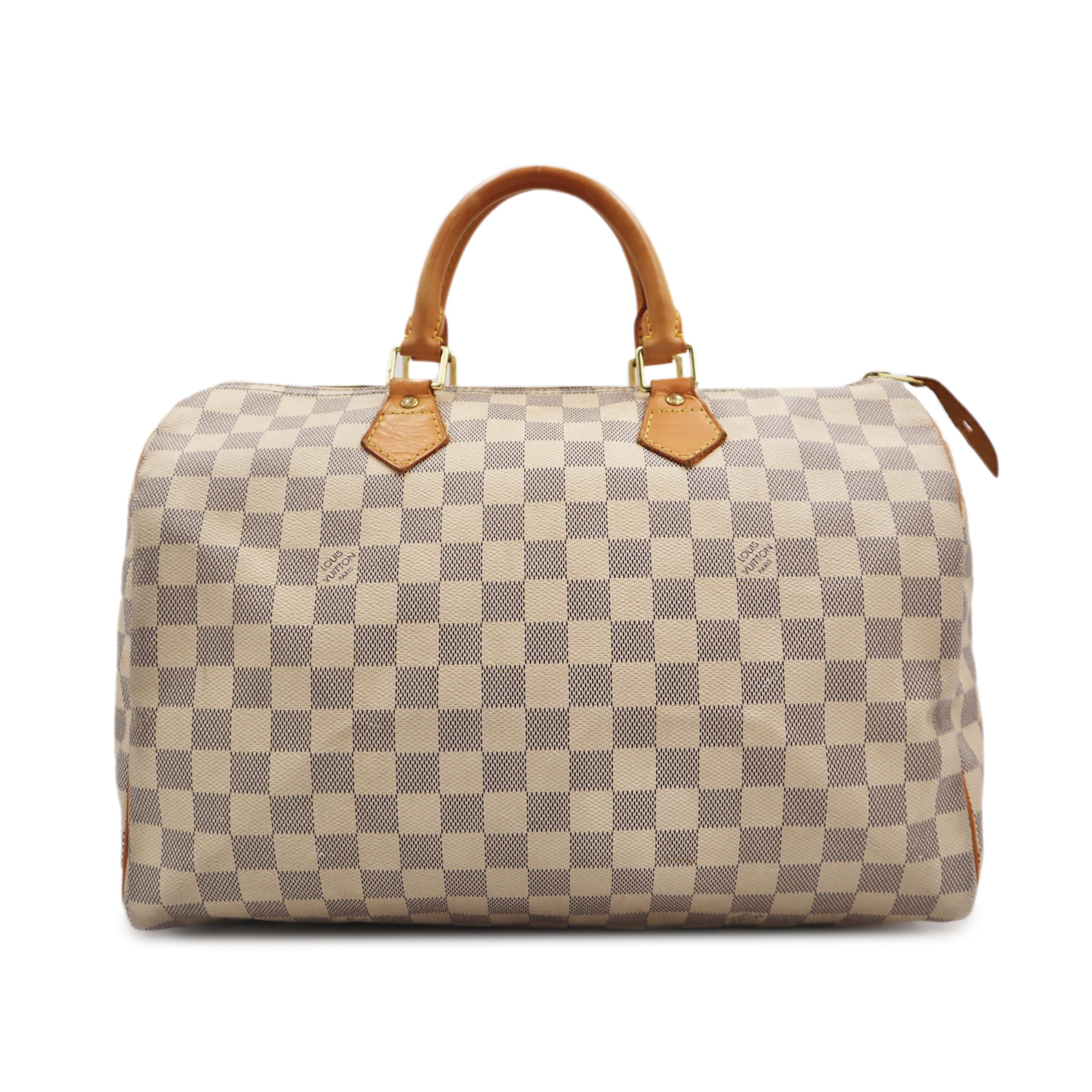 Louis Vuitton Damier Azur Canvas Speedy 35 Boston Bag BA2102 – Foreign Objects