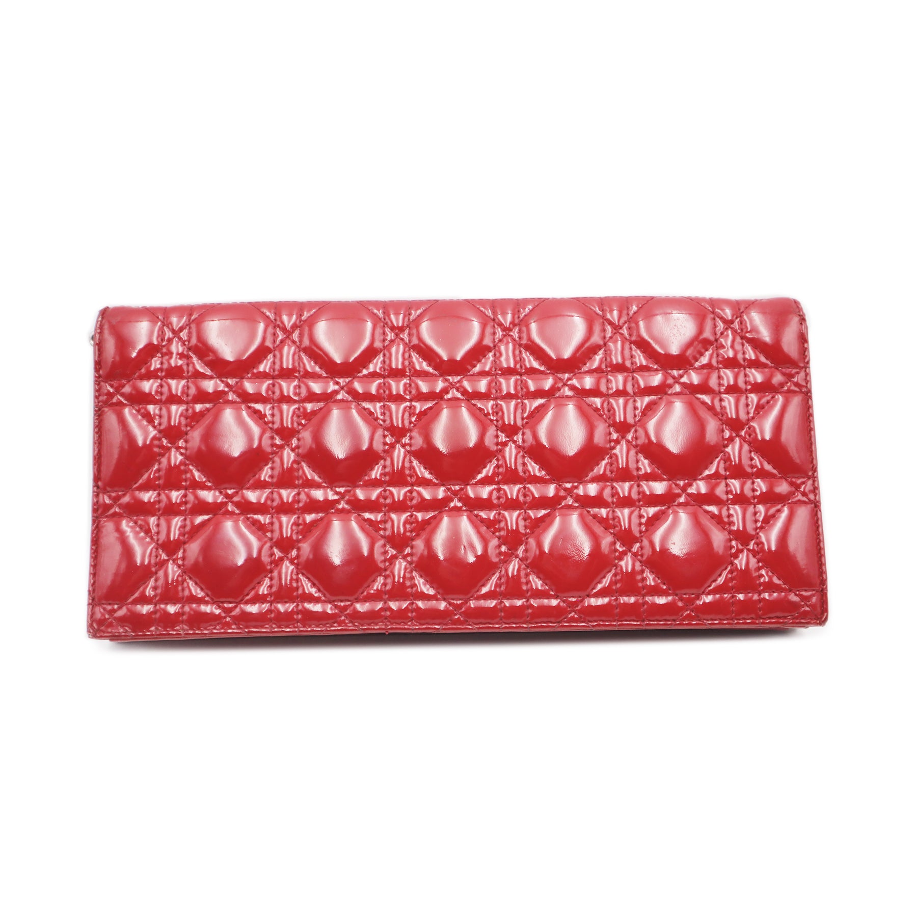 Dior Cannage Patent Lady Dior Convertible Clutch Bag – Foreign Objects