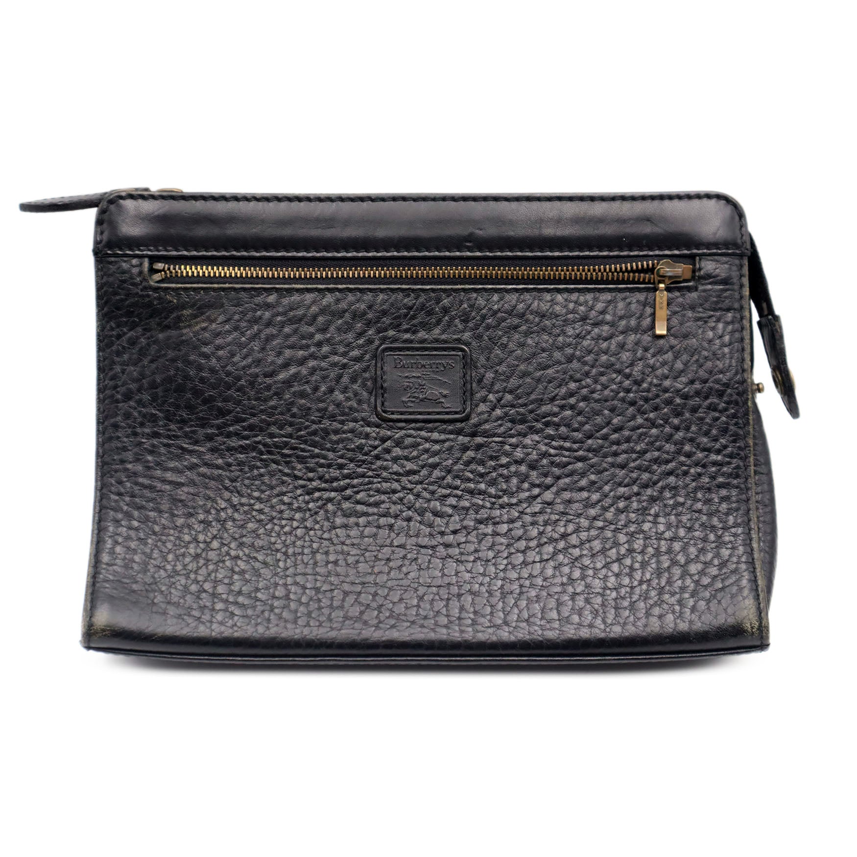 Burberry Pebbled Leather Clutch Bag – Foreign Objects