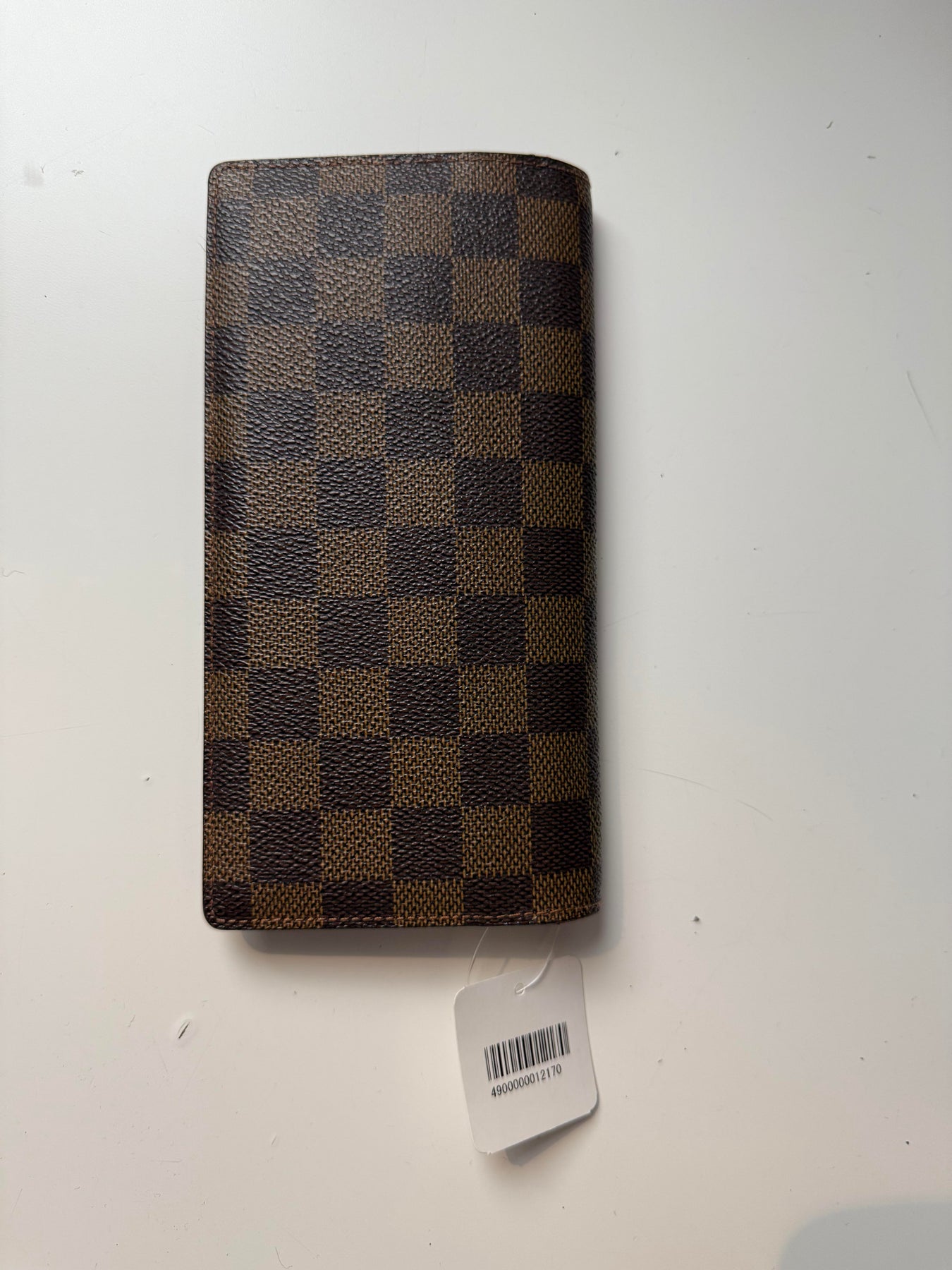 Pre-owned Louis Vuitton canvas Small Leather Goods Damier Ebene Wallet ...